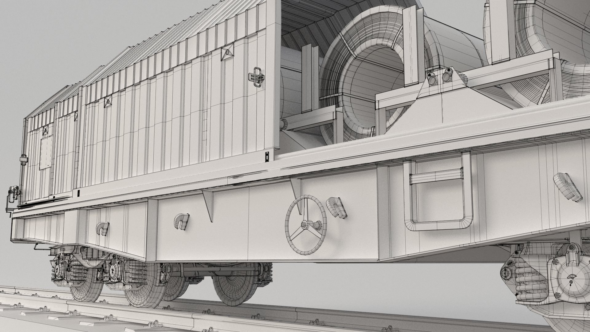 3D Container Train Spool Model - TurboSquid 1524134