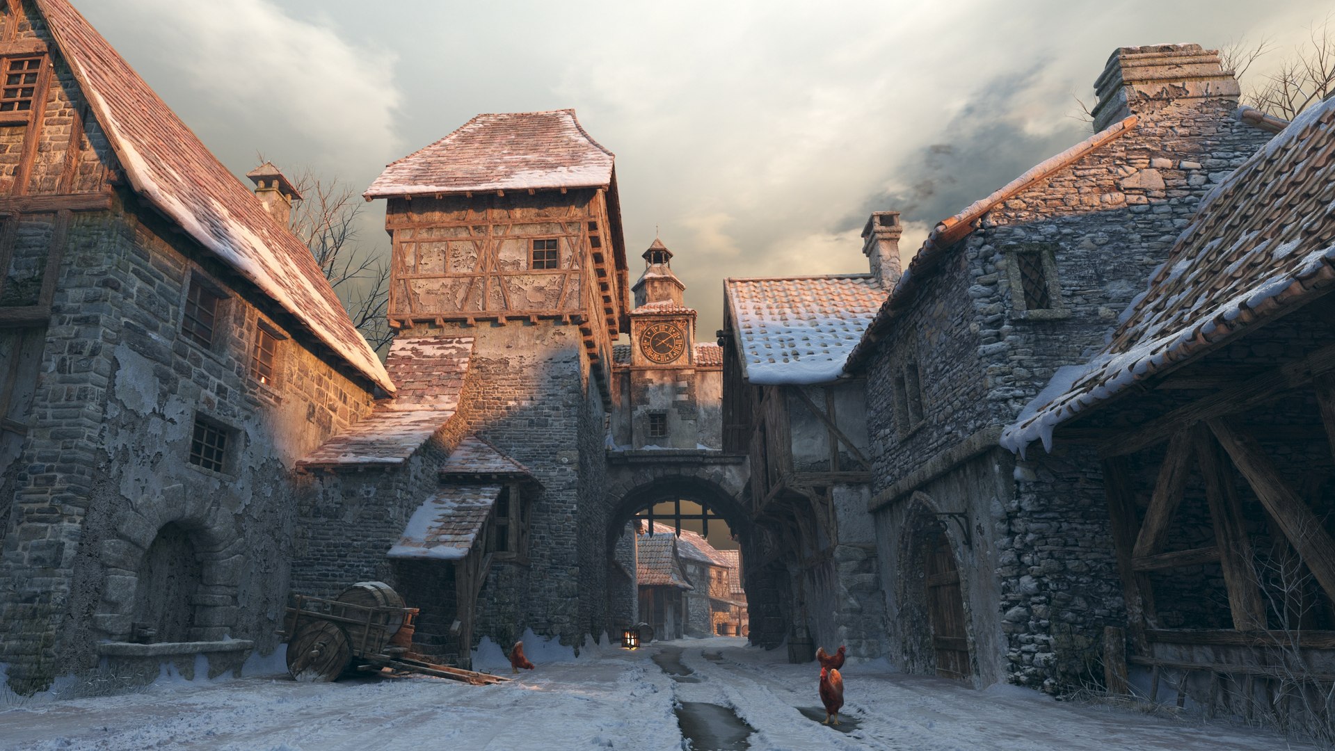 3D model Medieval street - TurboSquid 1780357