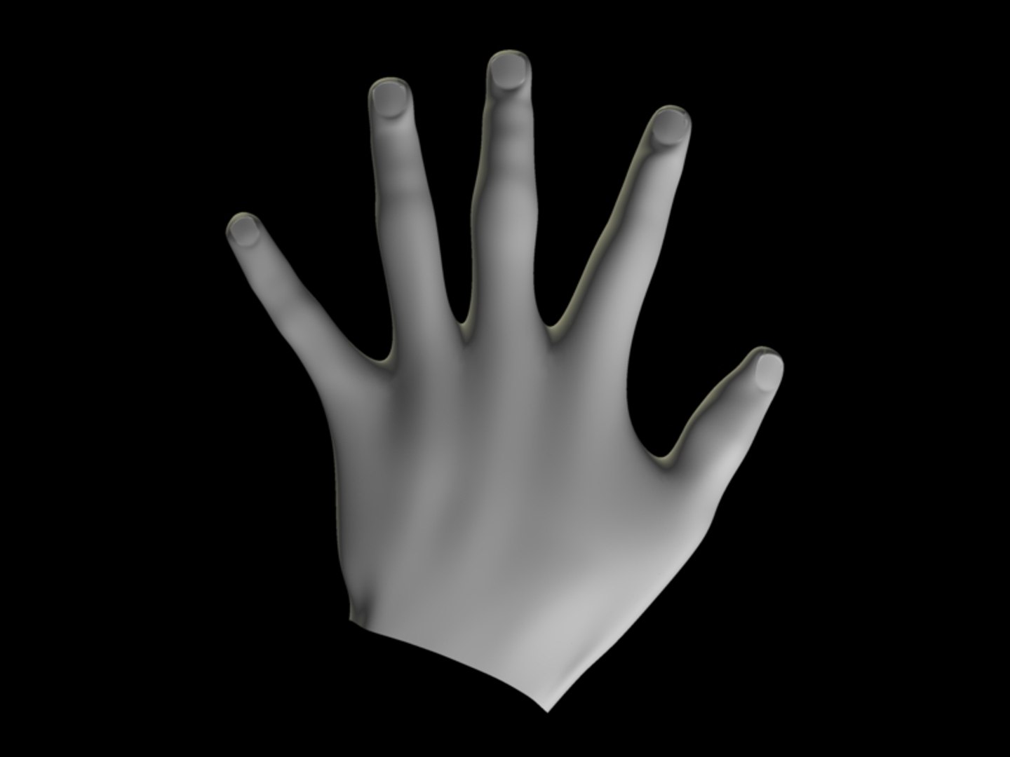 realistic hand 3ds