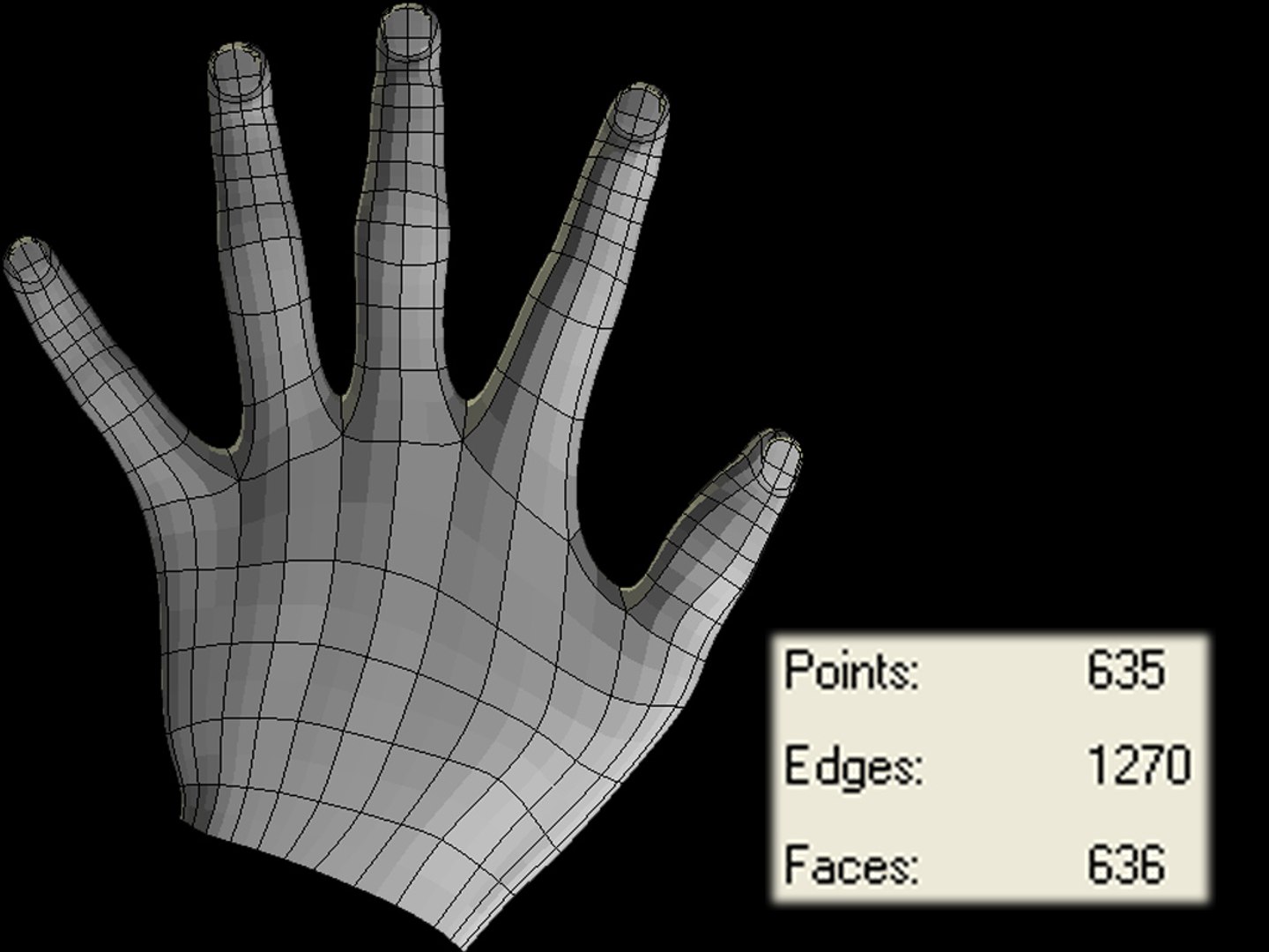 realistic hand 3ds