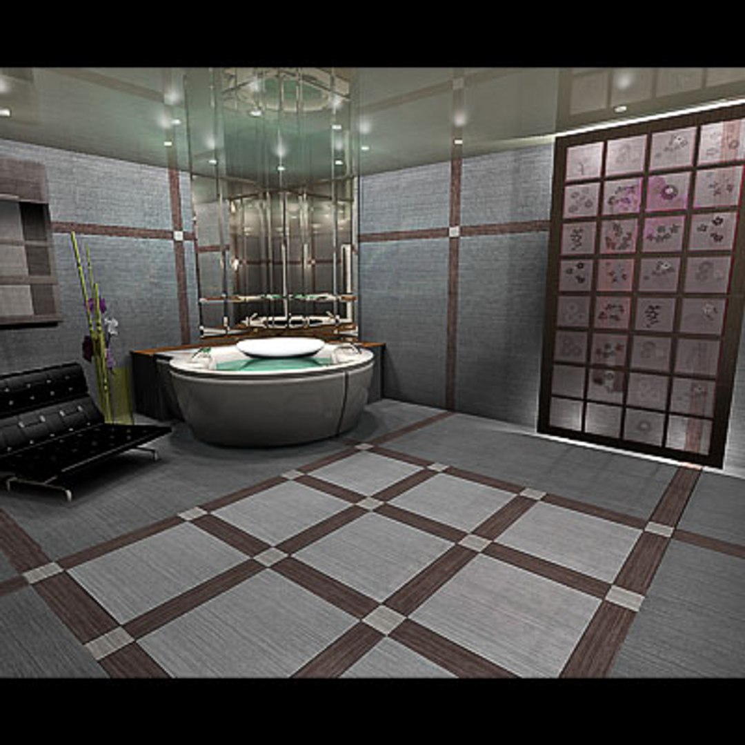 bath bathroom 3d model