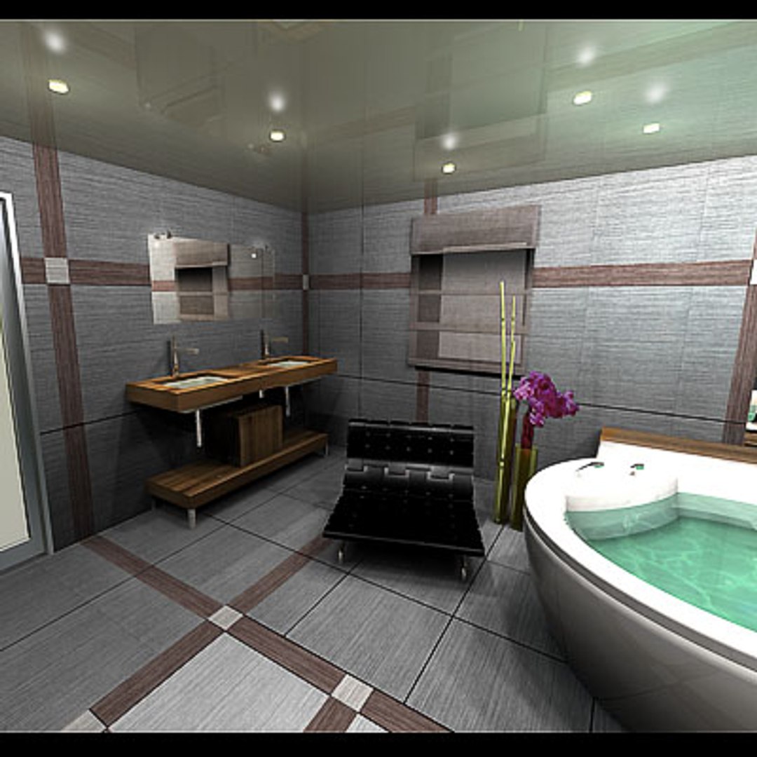 bath bathroom 3d model