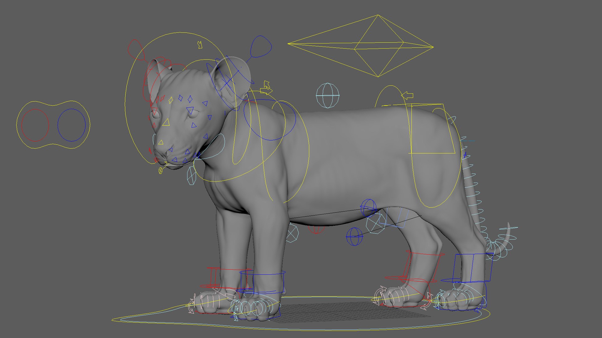 3D Lion Cub Rigged - TurboSquid 2161091