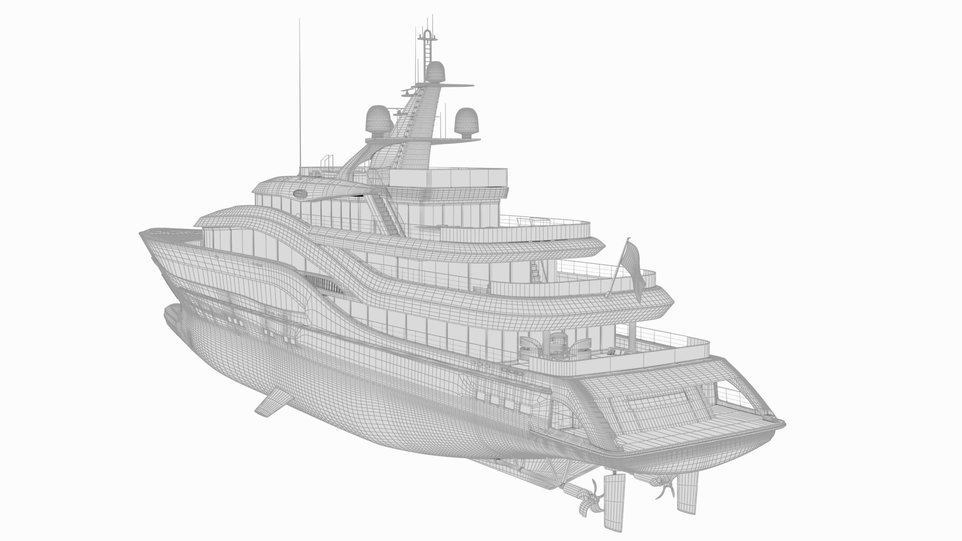TurquoiseGo Superyacht 3D - TurboSquid 2357364