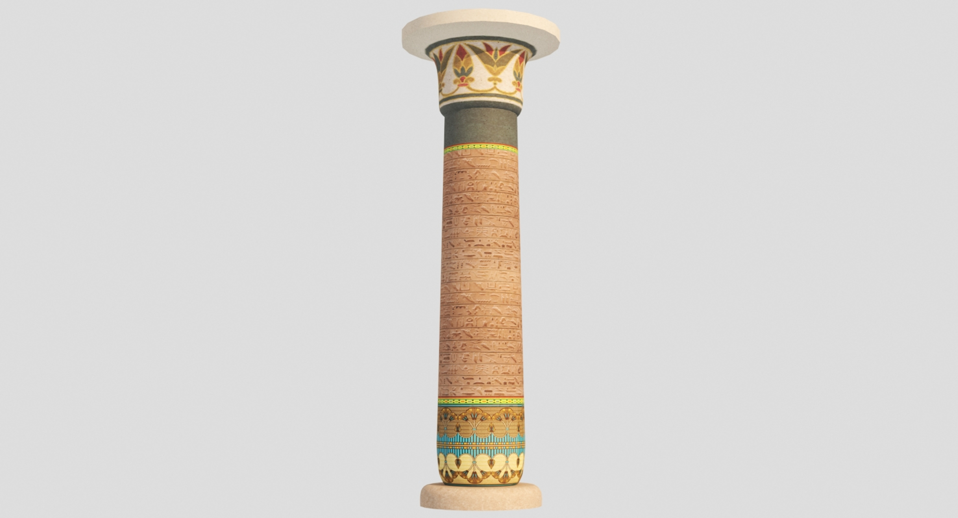 3D Ancient Egyptian Column - TurboSquid 1250836