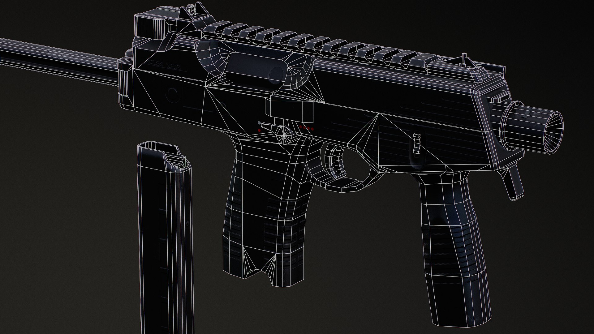 3D MP9 Submachine Gun - Mobile Ready Low Poly - TurboSquid 2279202