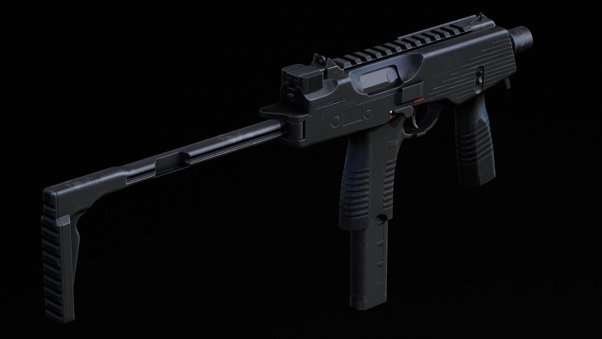 3D MP9 Submachine Gun - Mobile Ready Low Poly - TurboSquid 2279202