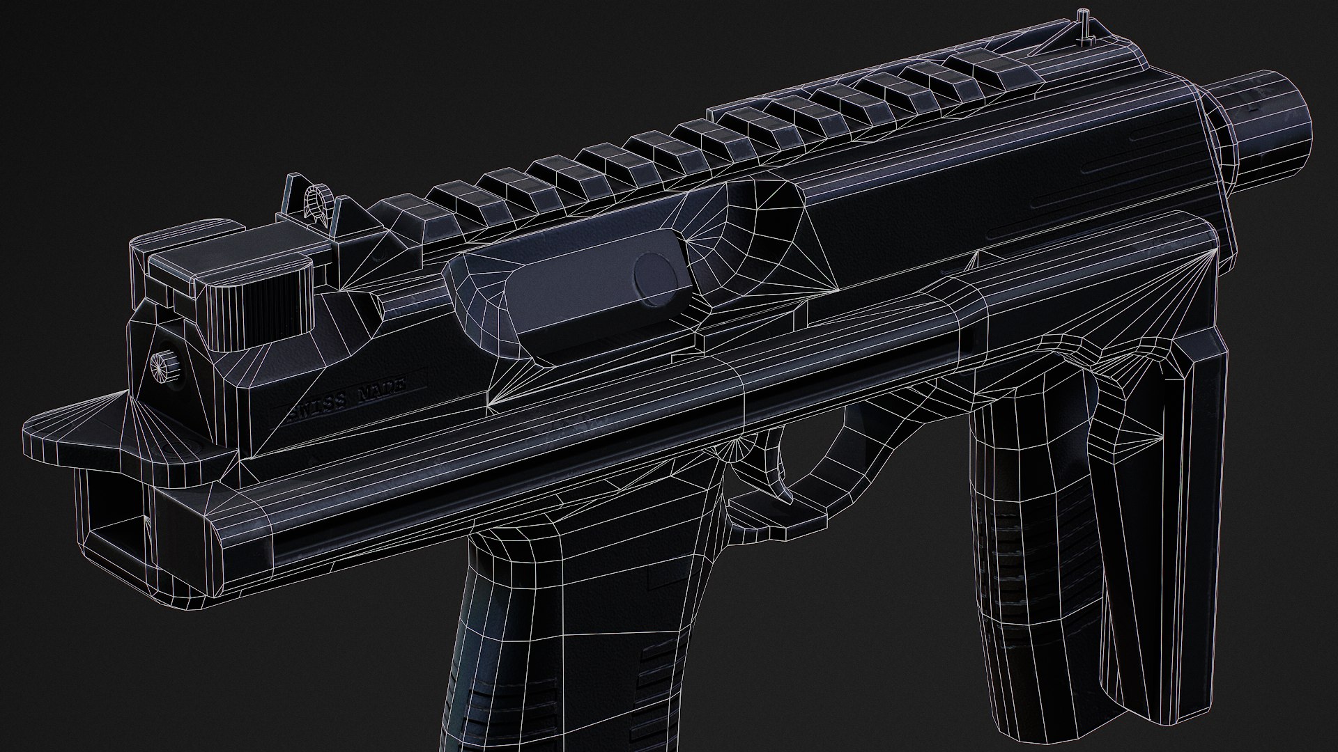 3D MP9 Submachine Gun - Mobile Ready Low Poly - TurboSquid 2279202