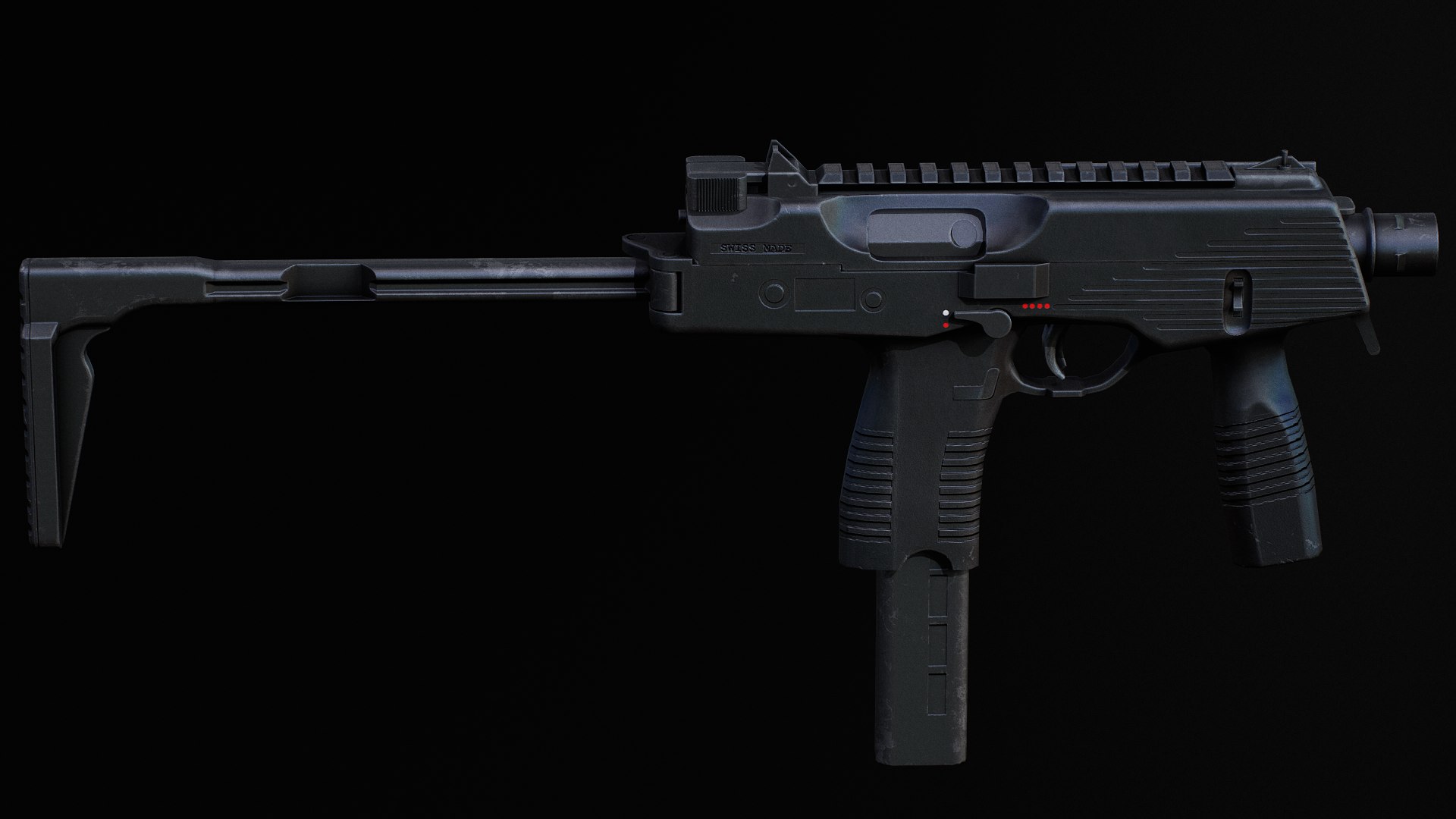 3D MP9 Submachine Gun - Mobile Ready Low Poly - TurboSquid 2279202