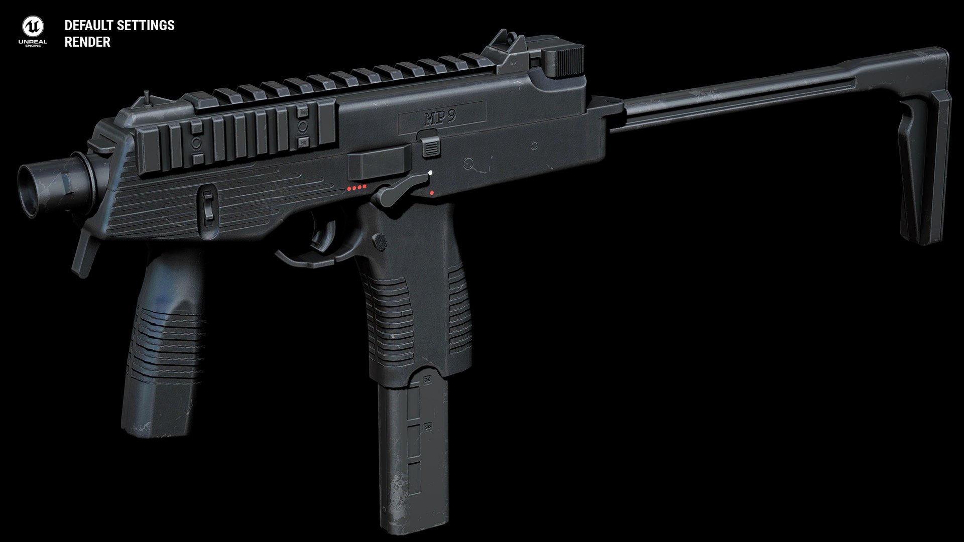 3D MP9 Submachine Gun - Mobile Ready Low Poly - TurboSquid 2279202