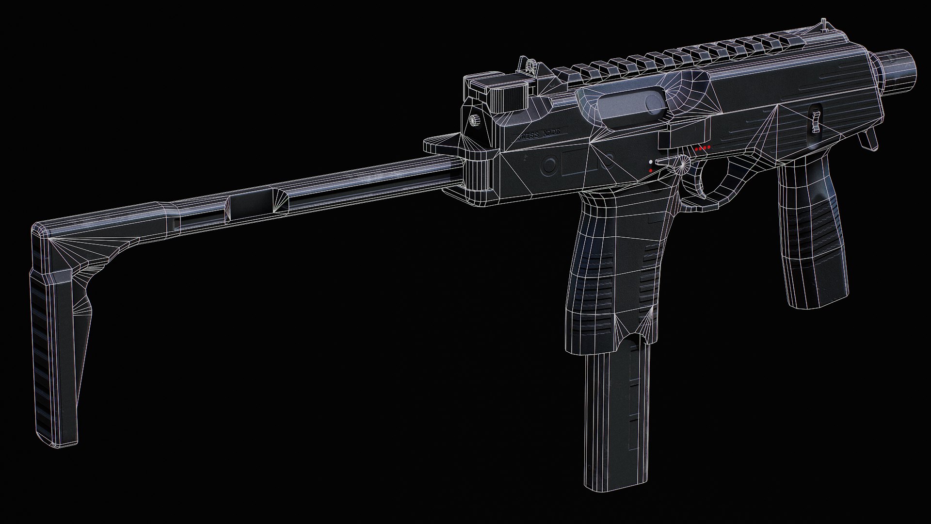 3D MP9 Submachine Gun - Mobile Ready Low Poly - TurboSquid 2279202
