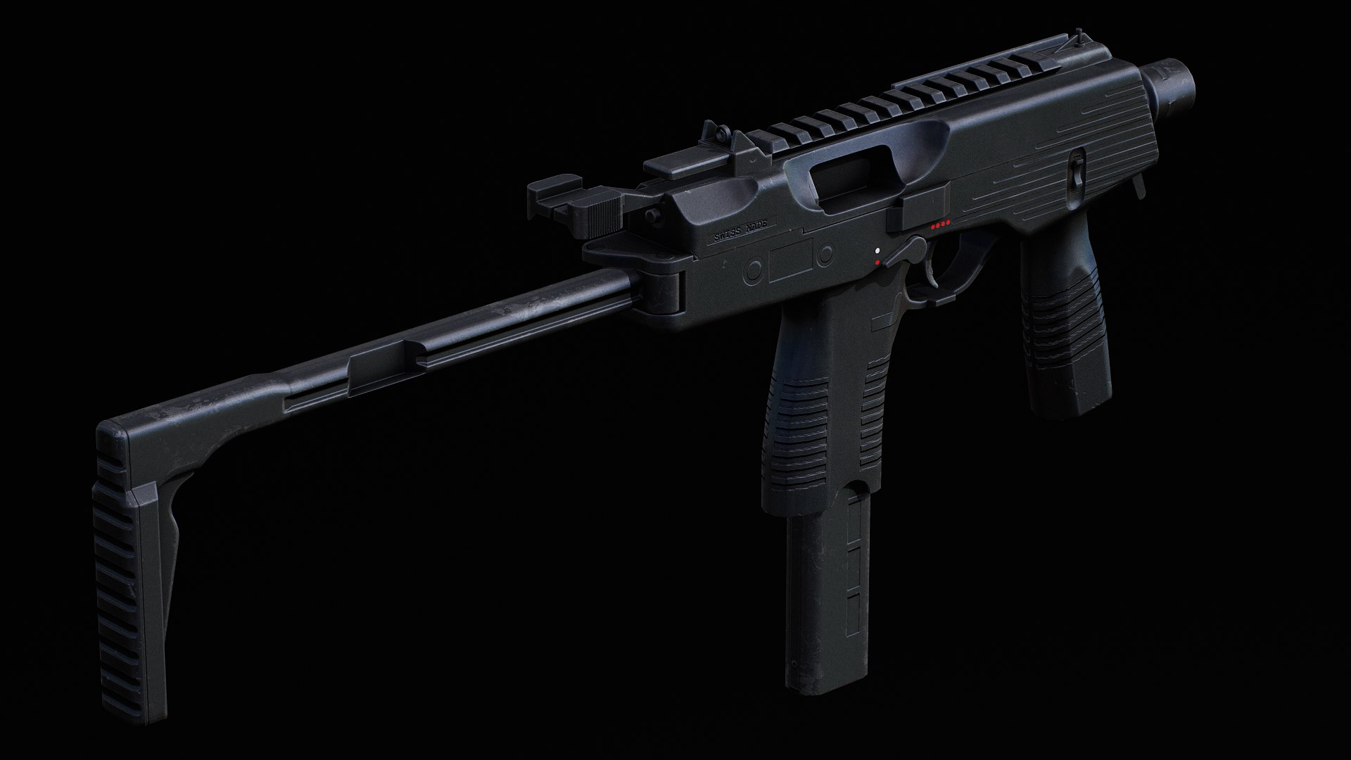 3D MP9 Submachine Gun - Mobile Ready Low Poly - TurboSquid 2279202