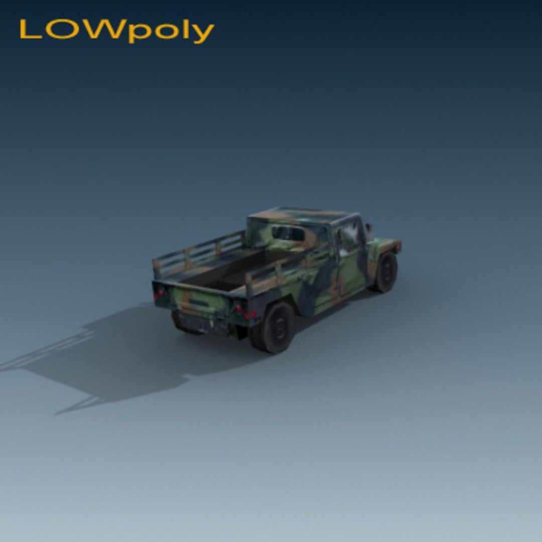 Hummer Jeep Humvee 3d Model