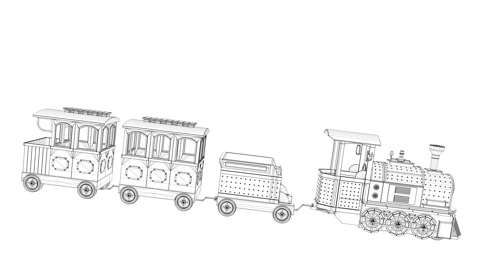 Children Train Wattman Mini Express Model - TurboSquid 2179375