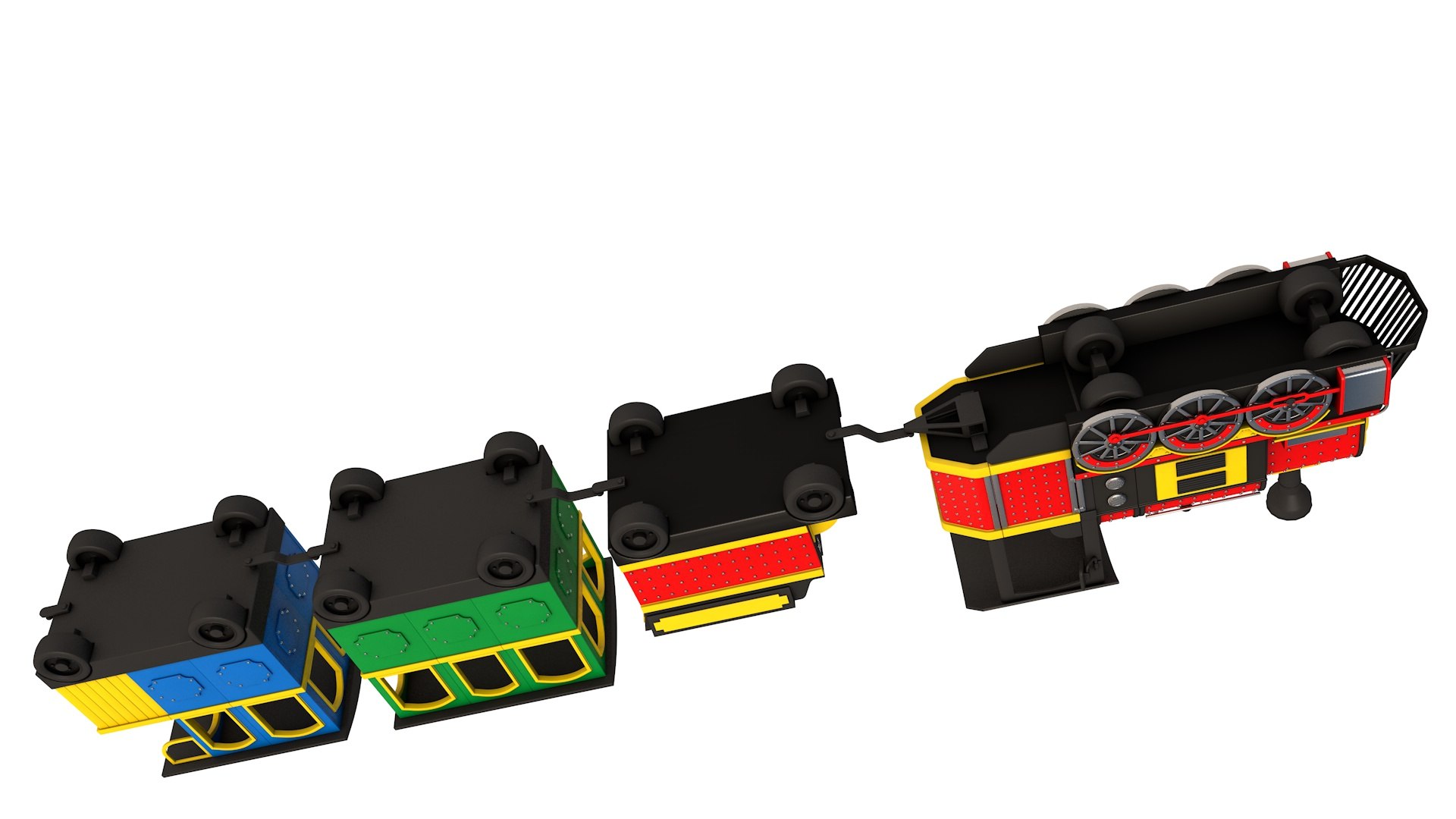 Children Train Wattman Mini Express model - TurboSquid 2179375