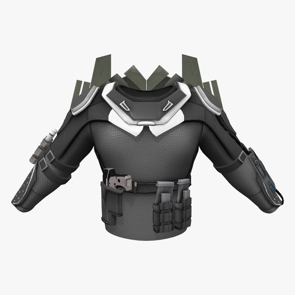 Sci-fi Cyborg Ranger Warrior Top With Guns Ammunition 3D - TurboSquid ...