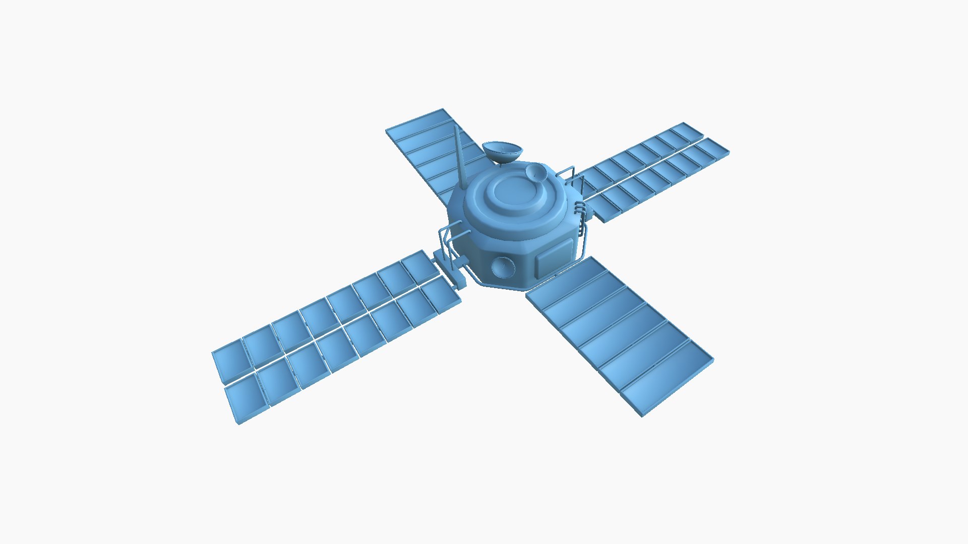 Satellite H11 Destroyed - SciFi Space Design 3D Model - TurboSquid 2232573