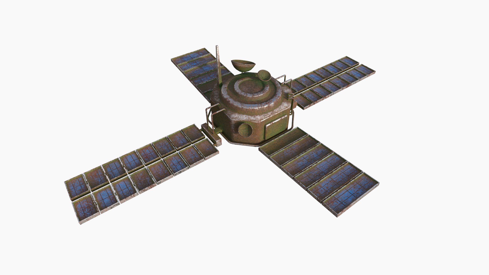 Satellite H11 Destroyed - SciFi Space Design 3D Model - TurboSquid 2232573