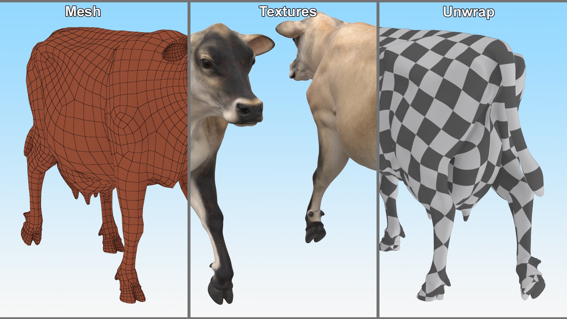 Mini Cow Goes Beige 3D Model - TurboSquid 2312368