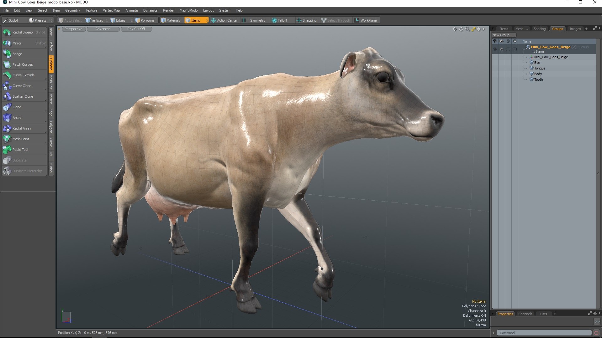 Mini Cow Goes Beige 3D Model - TurboSquid 2312368