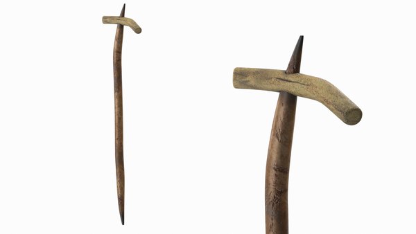 Ancient Digging Stick Tool 3D - TurboSquid 1728135