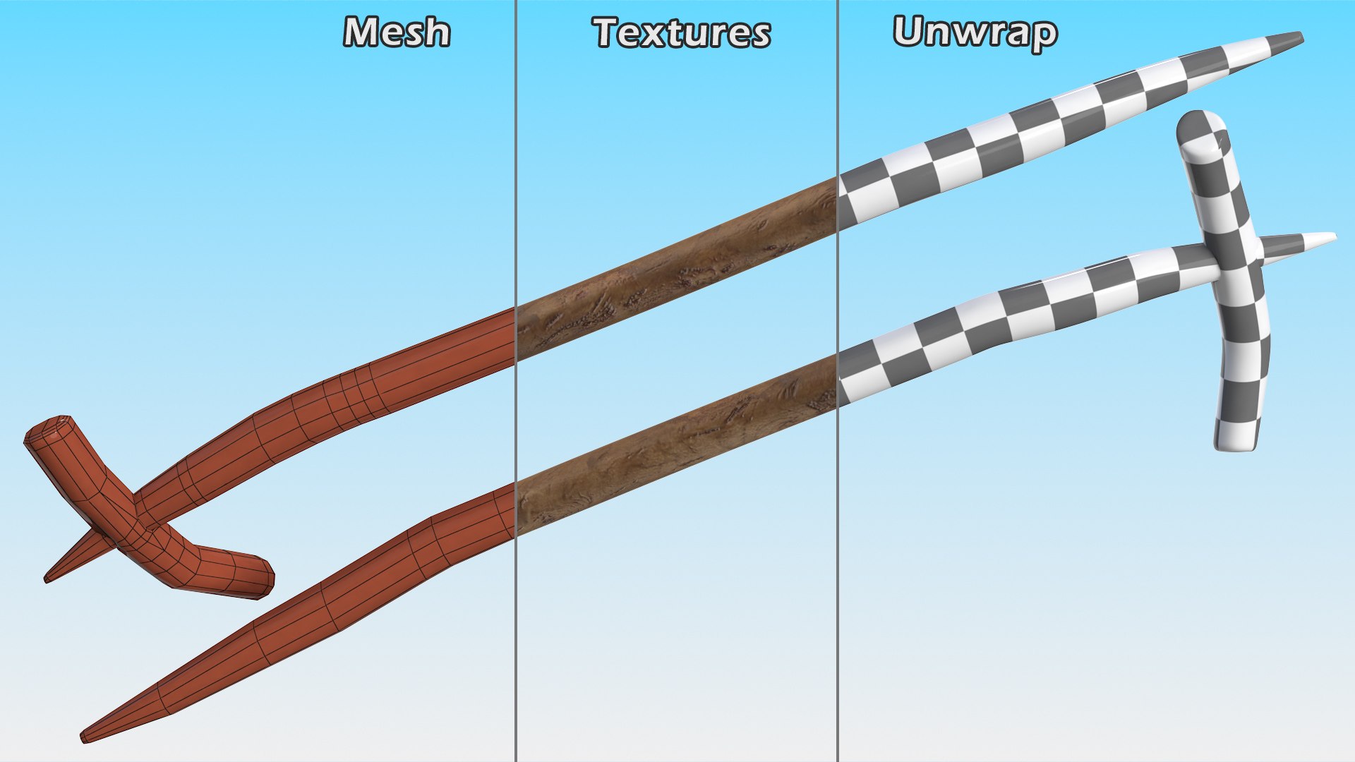 Ancient Digging Stick Tool 3D - TurboSquid 1728135