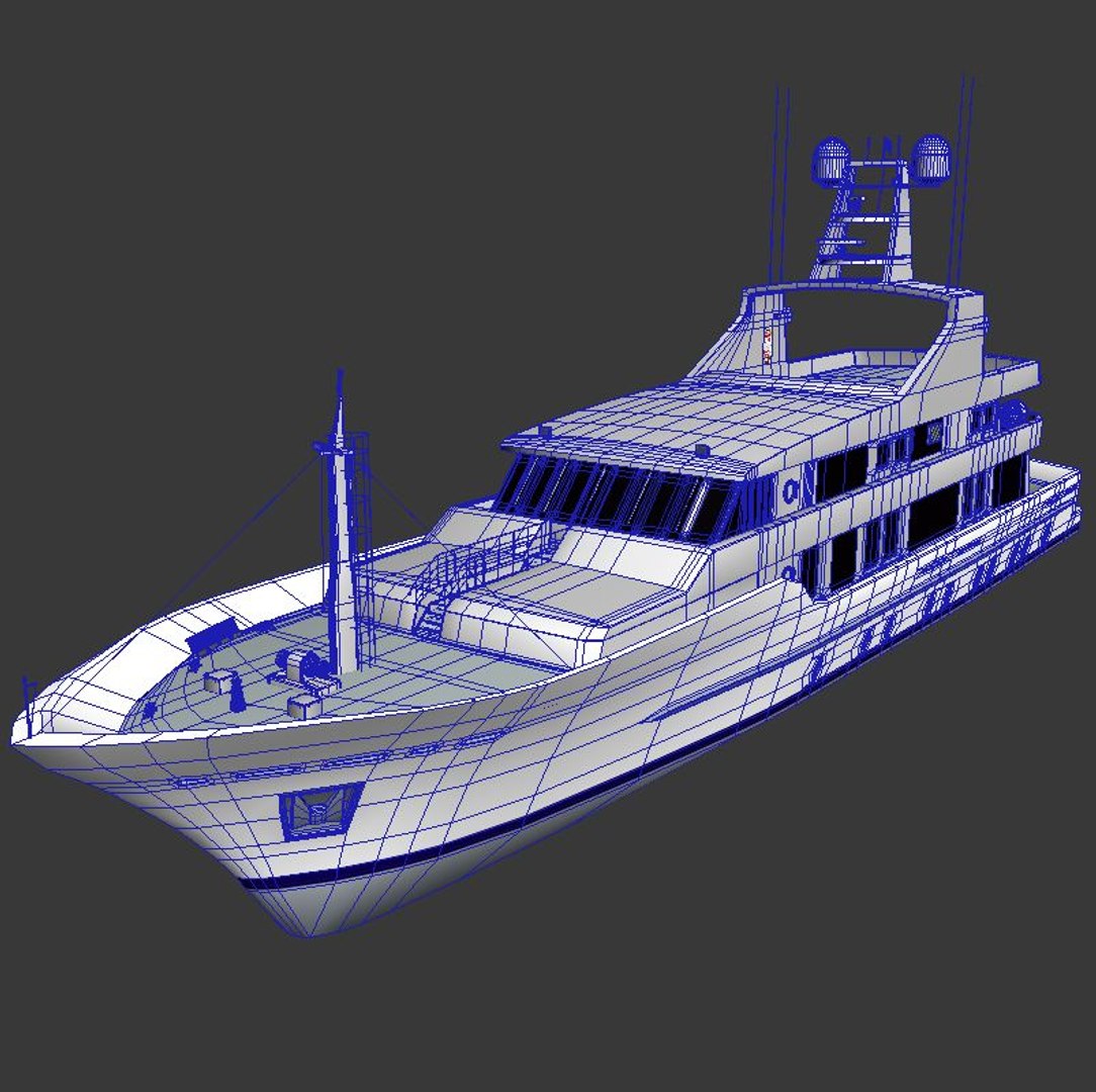 3d Model Medium Yacht