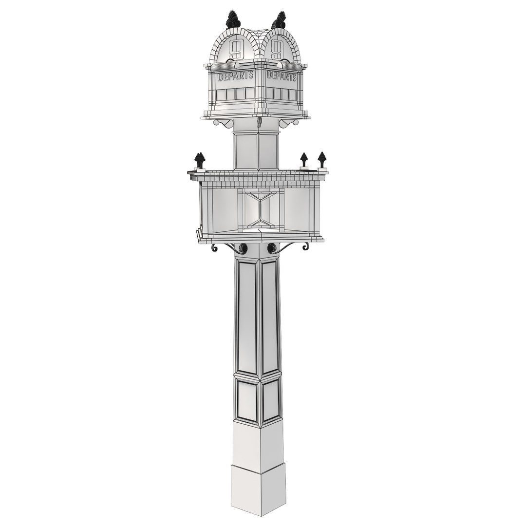 3D Platform Column Penn Station Model - TurboSquid 1550723