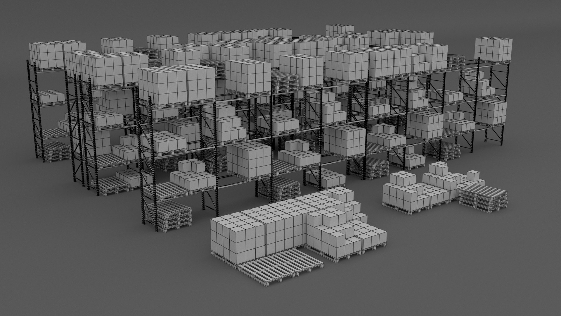 Storage Warehouse 3D Model - TurboSquid 1627464