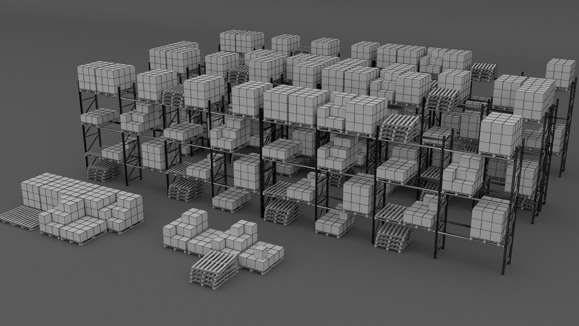 Storage Warehouse 3D Model - TurboSquid 1627464