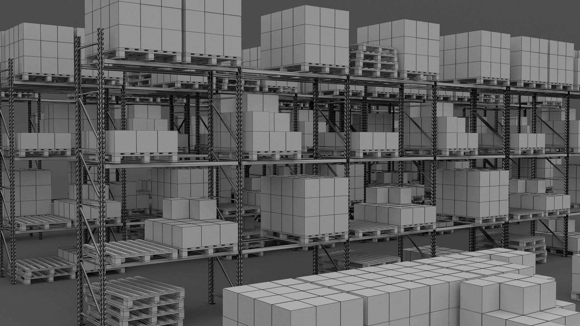 Storage Warehouse 3D Model - TurboSquid 1627464