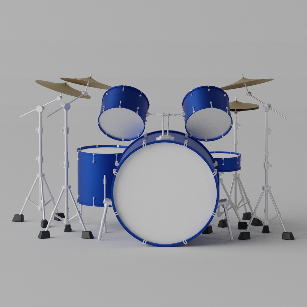 3D Cartoon Drum Kit - TurboSquid 2265266