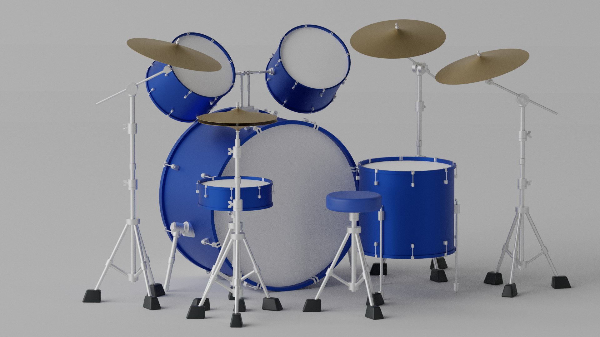 3D Cartoon Drum Kit - TurboSquid 2265266