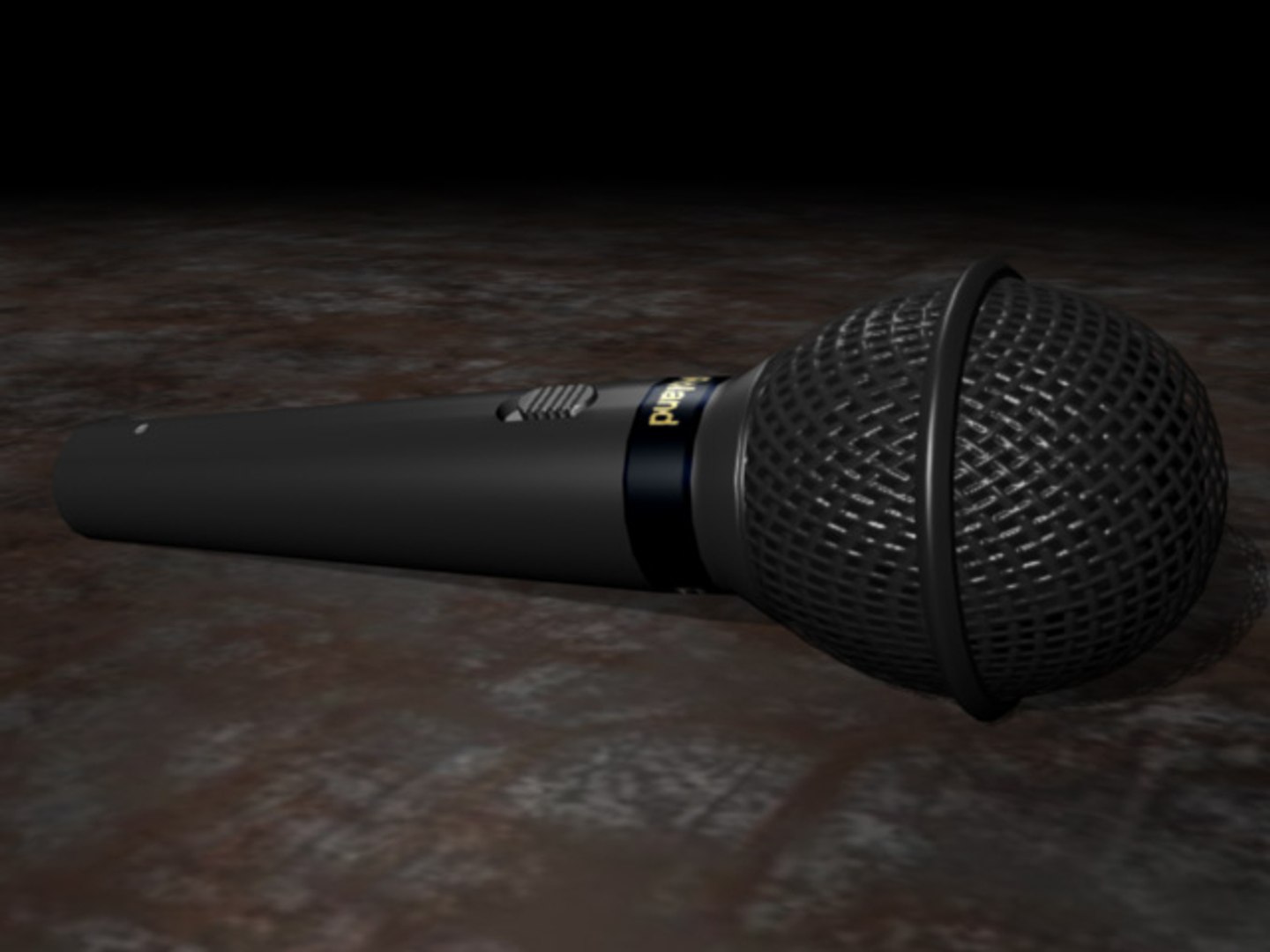3d Model Microphone Tri-leg Boom Stand