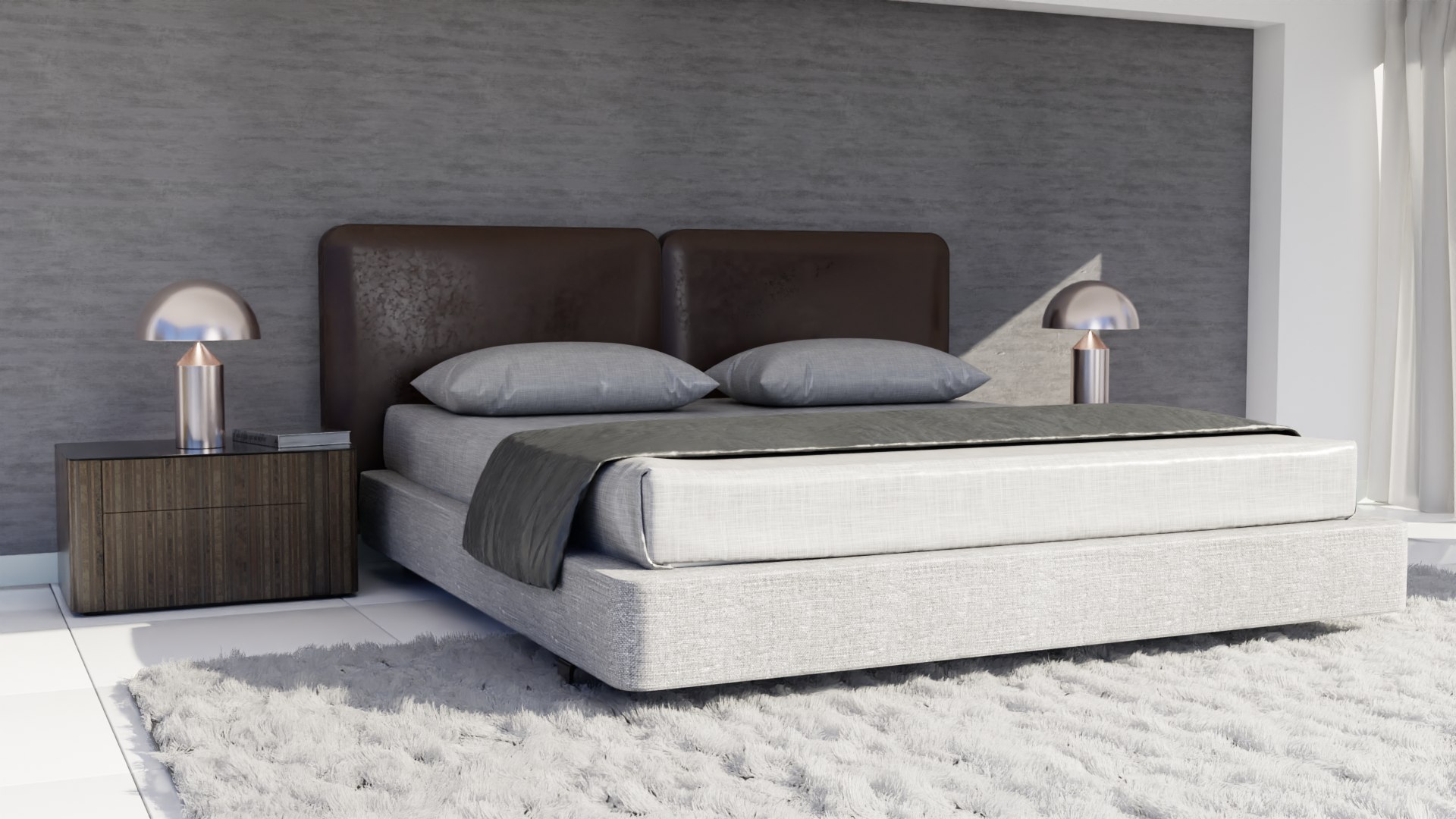 Minotti Bed Minotti Horizonte Double Bed