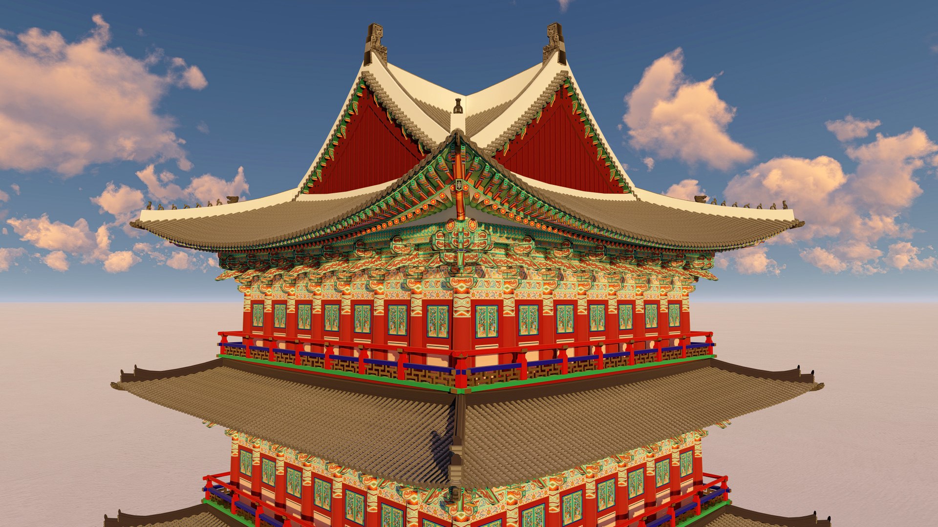 Korean Great 9-story Pagoda 3D Model - TurboSquid 2159922