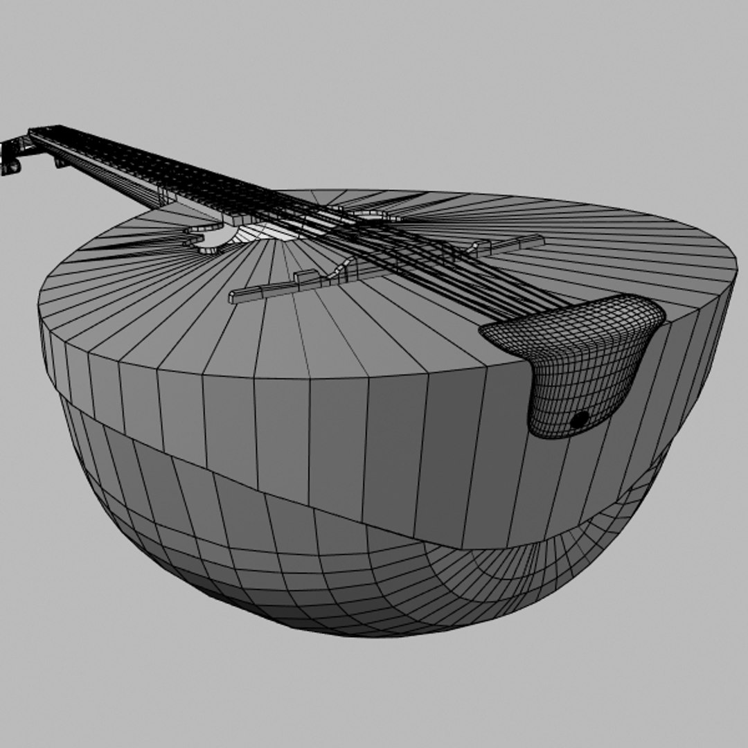 Strings Banjo 3d Model