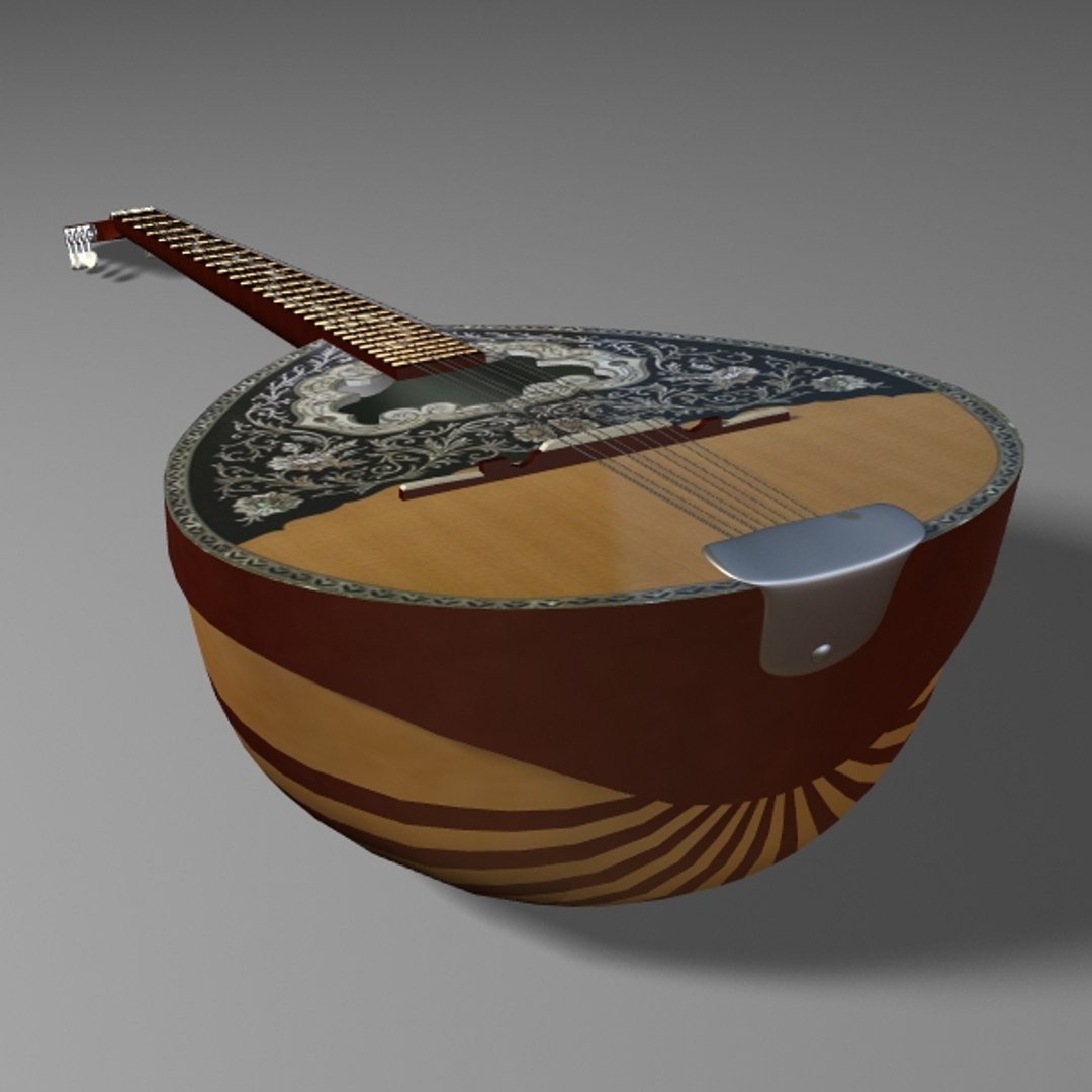 Strings Banjo 3d Model