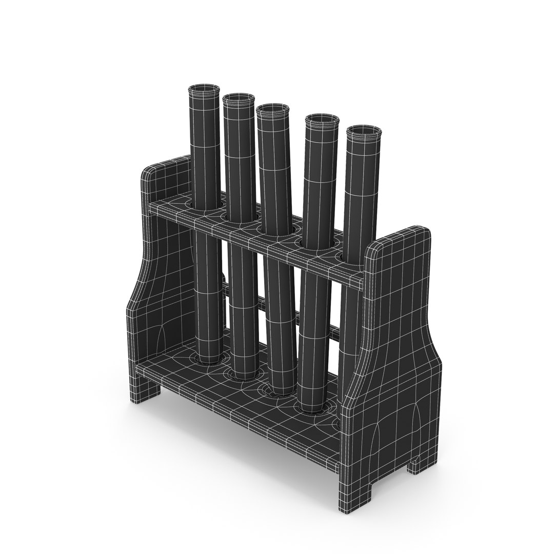 3D Test Tube Rack Model - TurboSquid 1901126