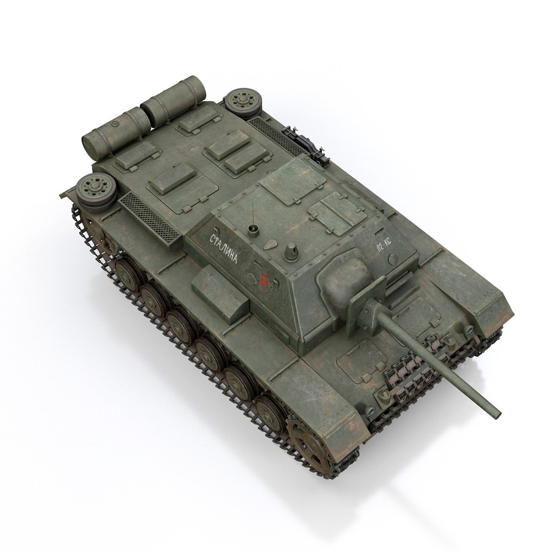 3d Su-76i Soviet Gun