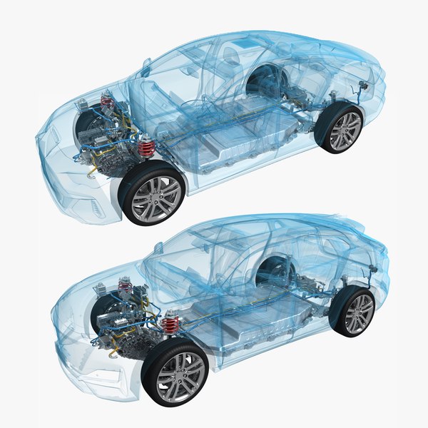 Electric Car SUV Chassis X-Ray 02 Modelo 3D - TurboSquid 2049369