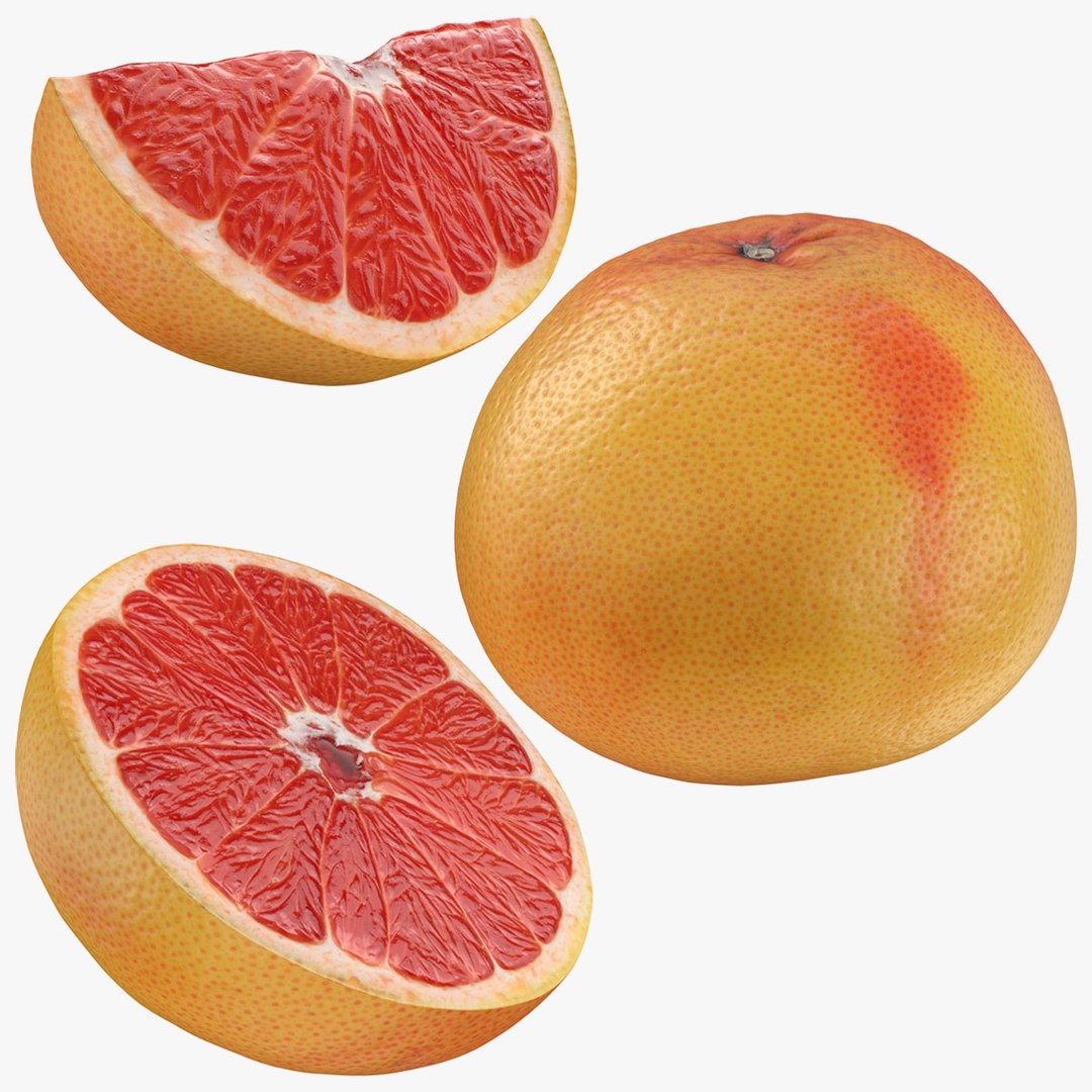 3D Grapefruit Collection Model - TurboSquid 2218271