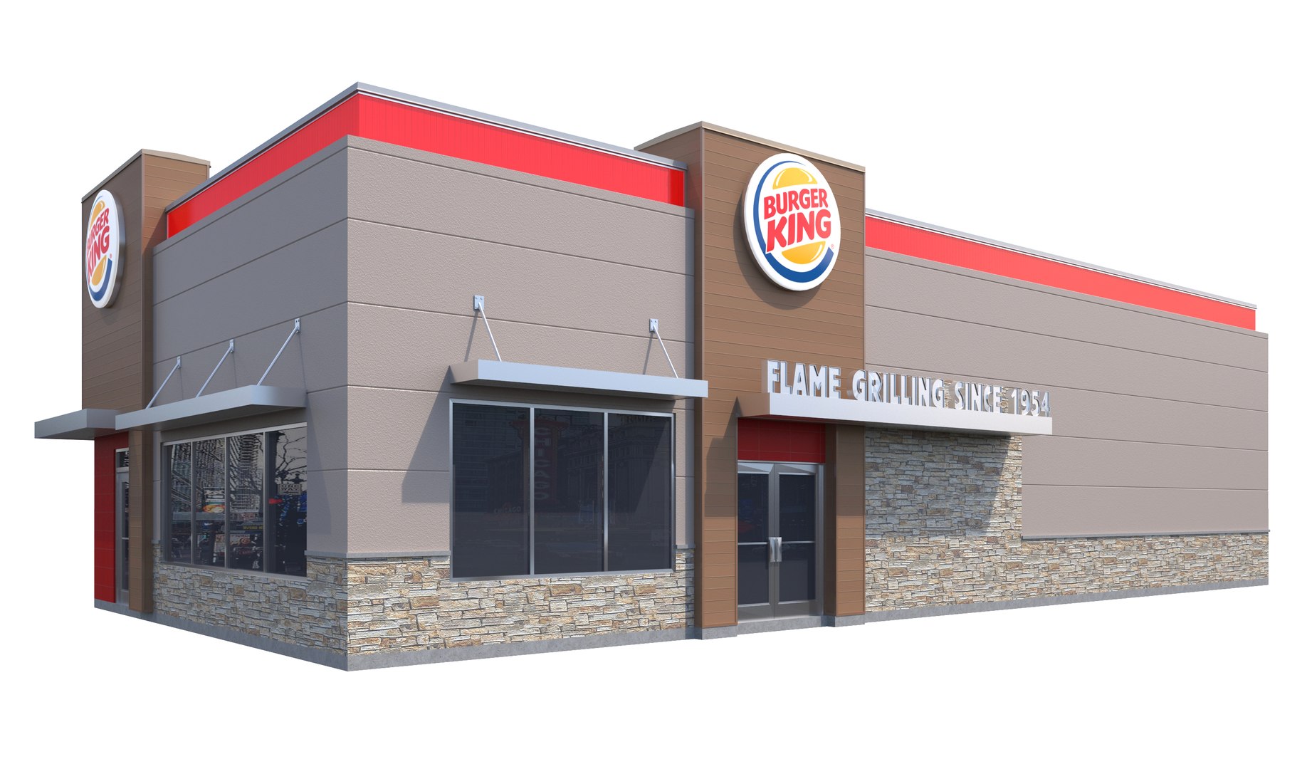 3D burger king model - TurboSquid 1299467