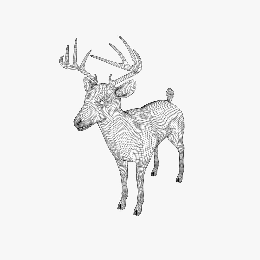 Deer 3d Dxf