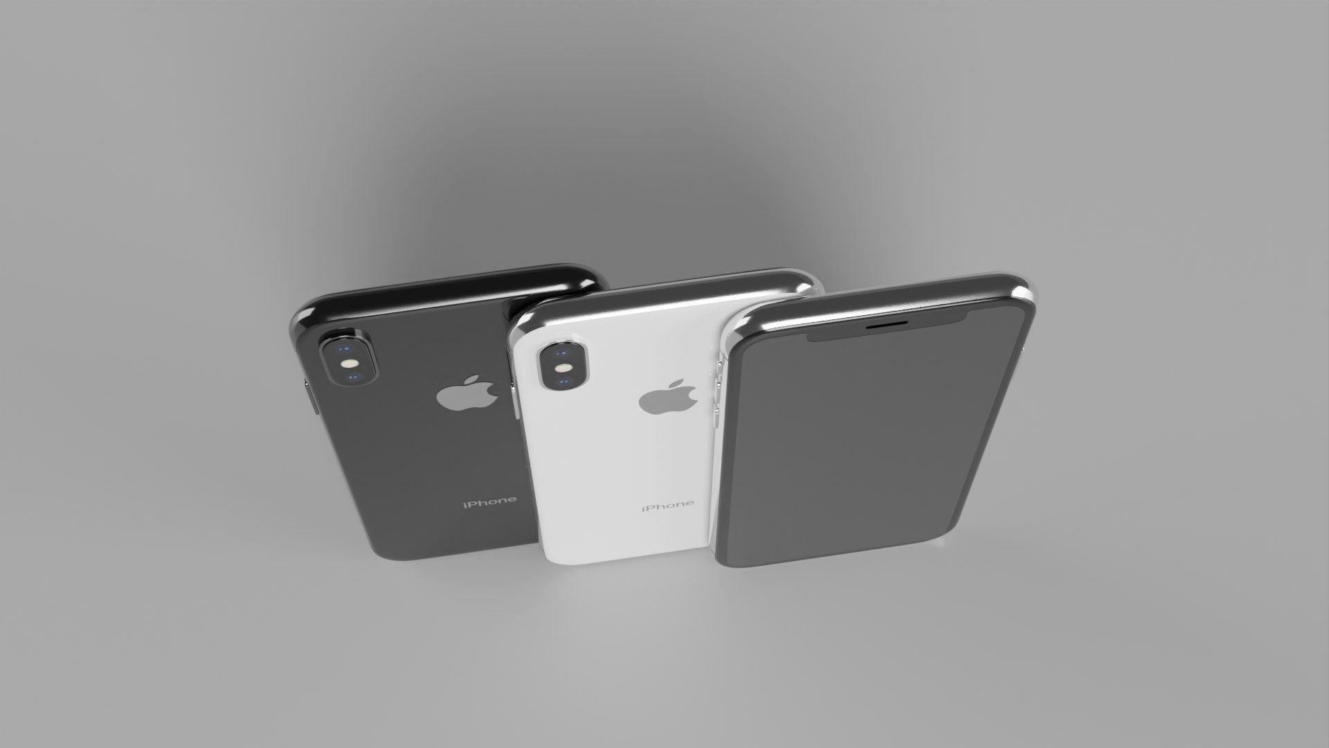 IPhone X All Colors Smartphone 3D Model - TurboSquid 2081117