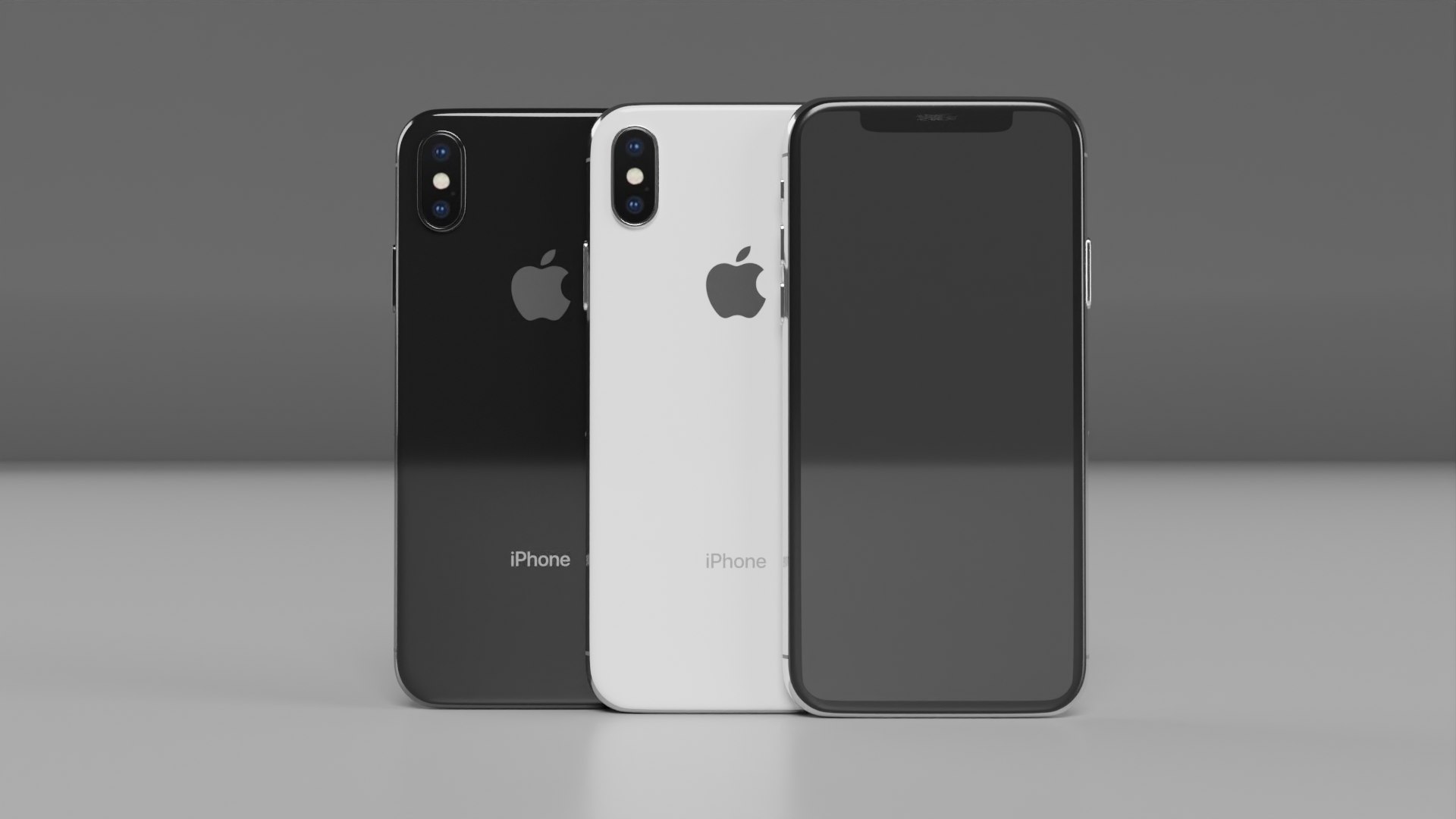 IPhone X All Colors Smartphone 3D Model - TurboSquid 2081117