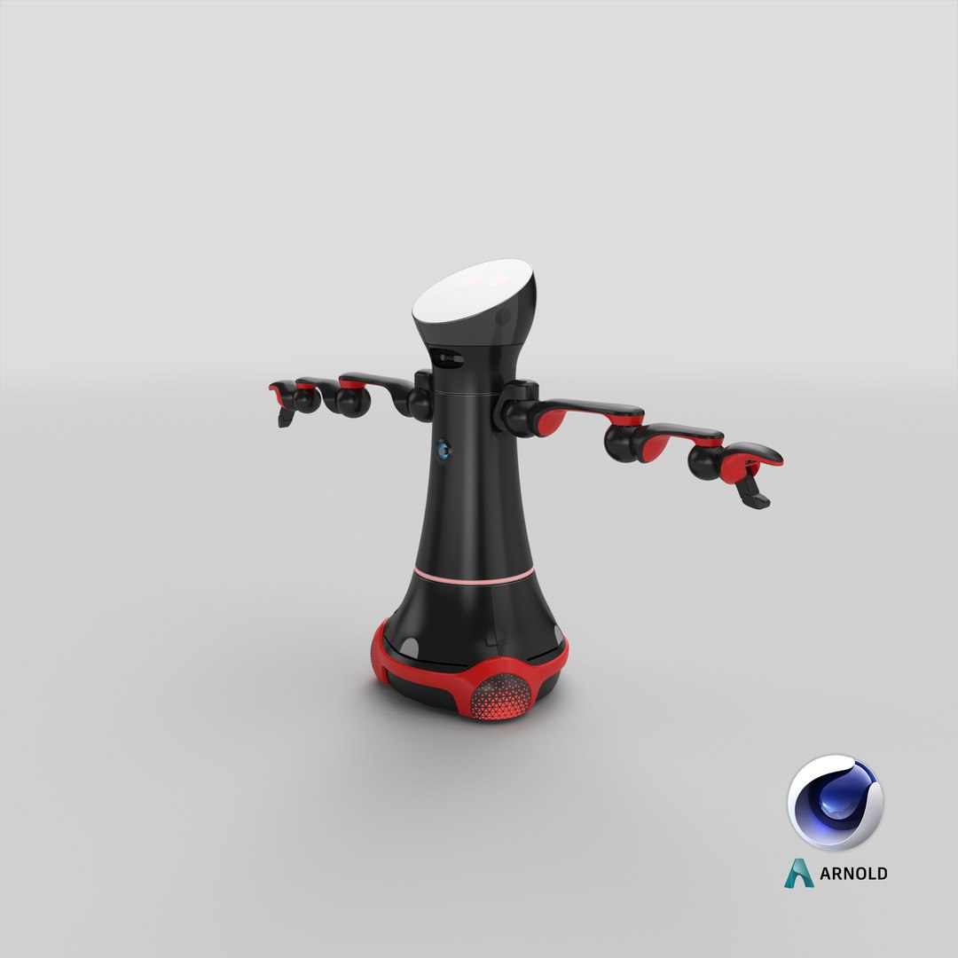 3D modular service robot model - TurboSquid 1603214
