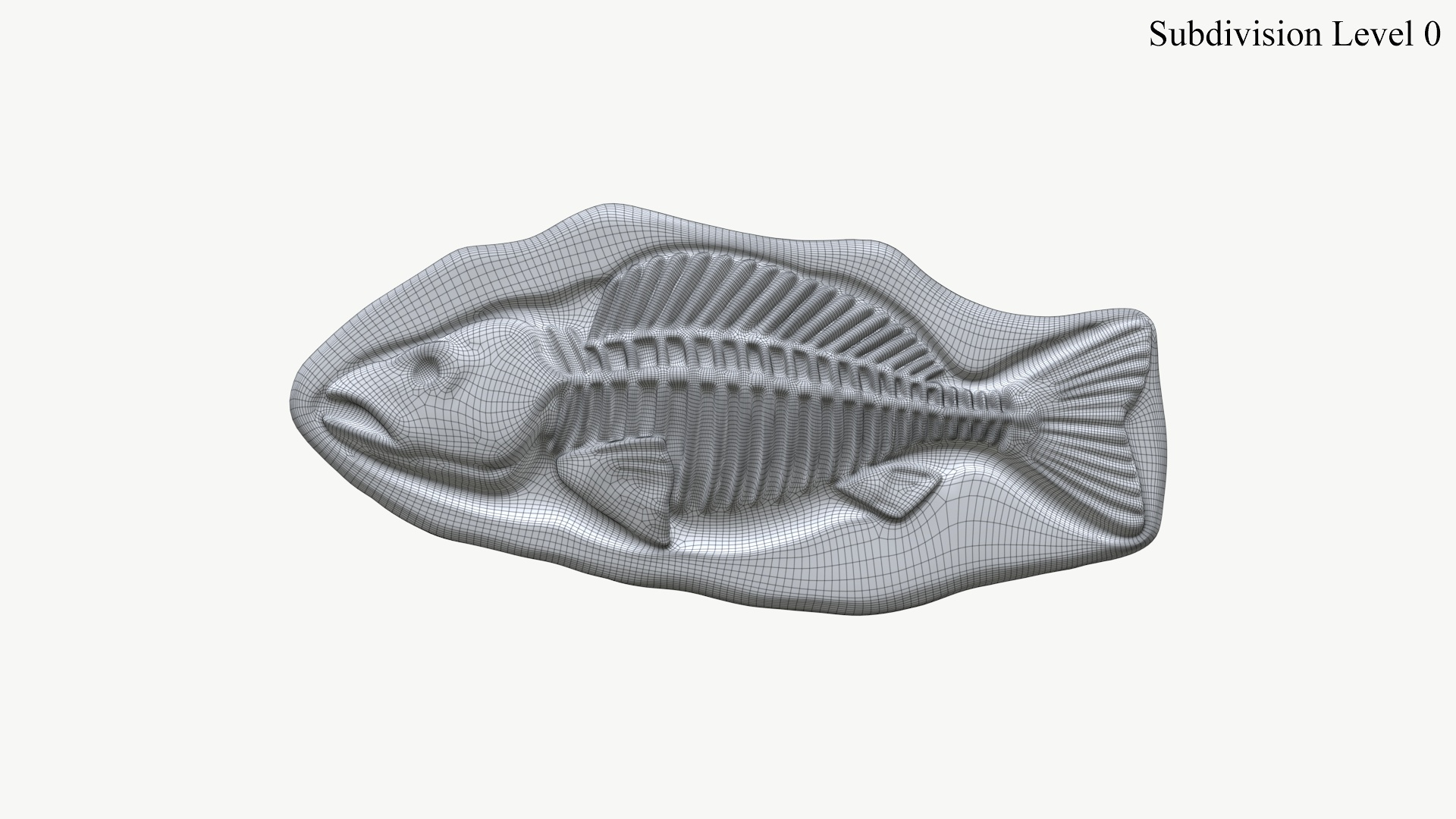 Fish Fossil 001 Textured 3D - TurboSquid 2298475