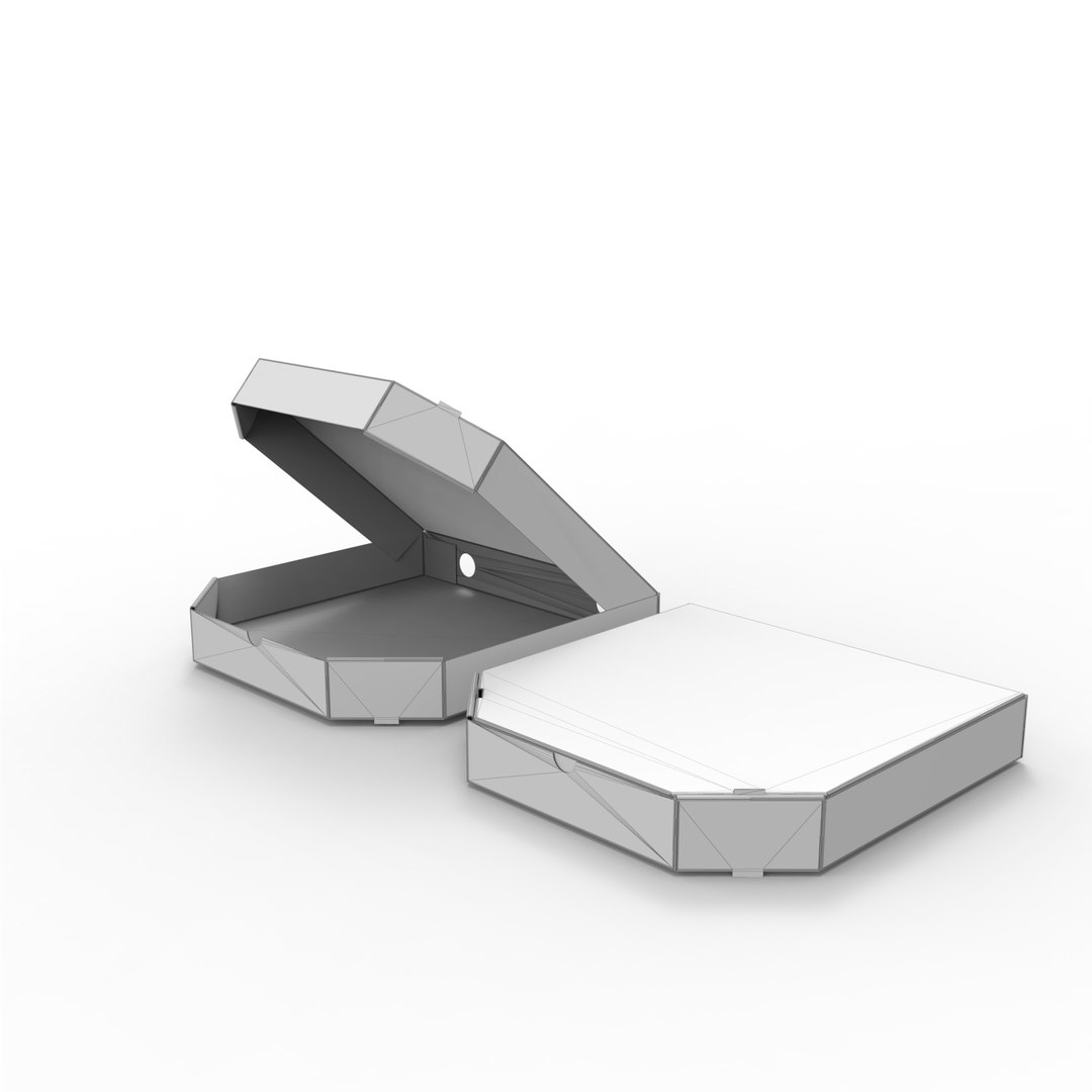 Pizza Box Open And Close DIE-CUT INCLUDE IN FILES 3D Model - TurboSquid ...