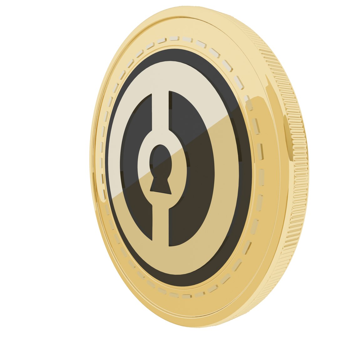Dero Cryptocurrency Gold Coin 3D - TurboSquid 1849039